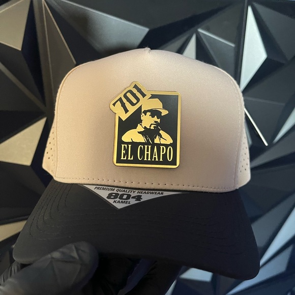 Accessories | El Chapo 71 Beige And Black Cap | Poshmark